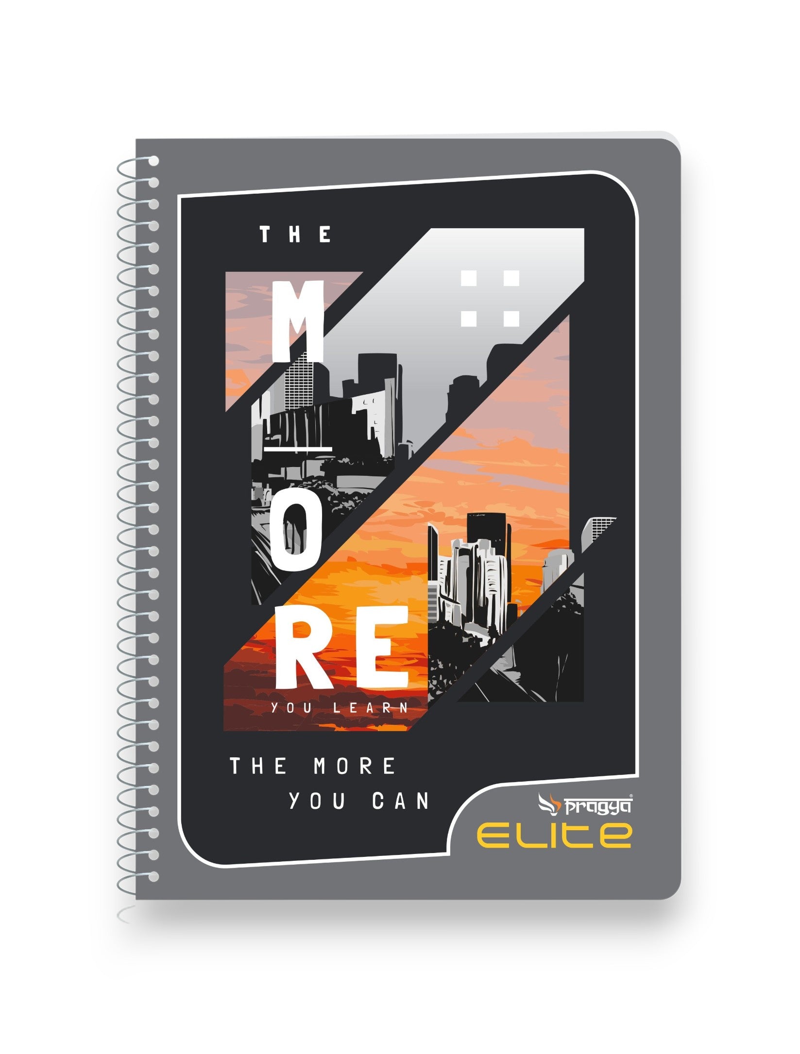 Pragya A4 Spiral Notebook (29.7x21 cm, 300 Pages, Single Line Ruled, 57 ...