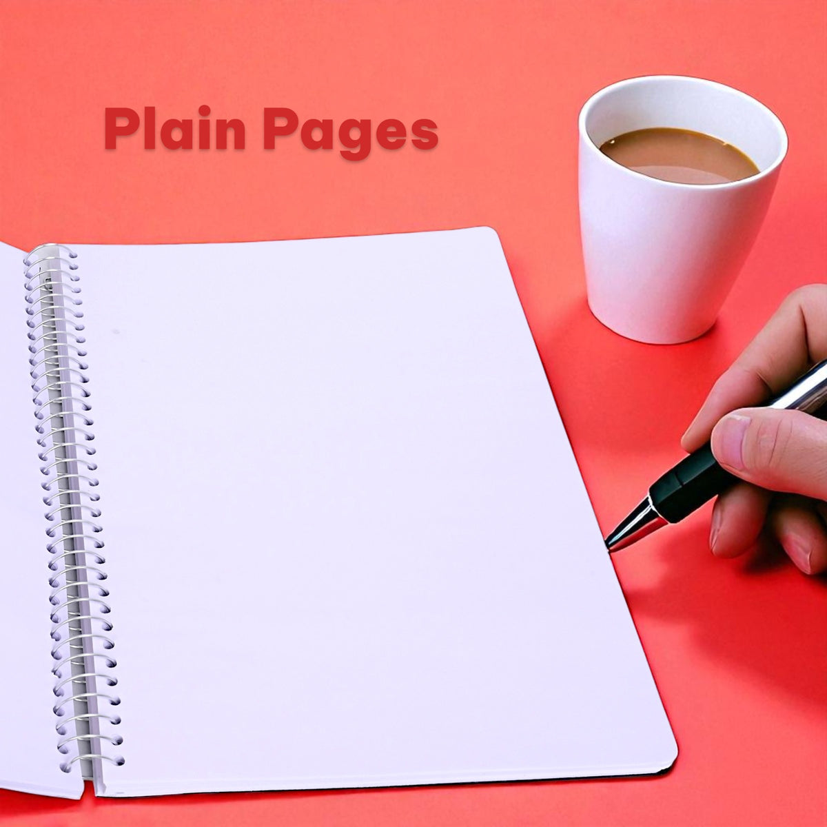 Pragya A4 Spiral Notebook (29.7x21 cm, 300 Pages, Single Line Ruled, 57 ...