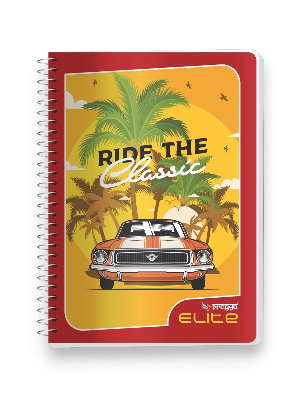 Pragya A4 Spiral Notebook (29.7x21 cm, 300 Pages, Single Line Ruled, 57 ...