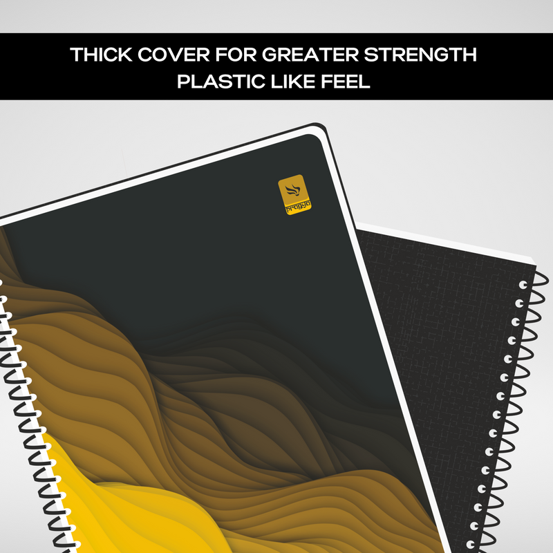 Pragya A4 Spiral Notebook (29.7x21 cm, 300 Pages, Single Line Ruled, 57 ...